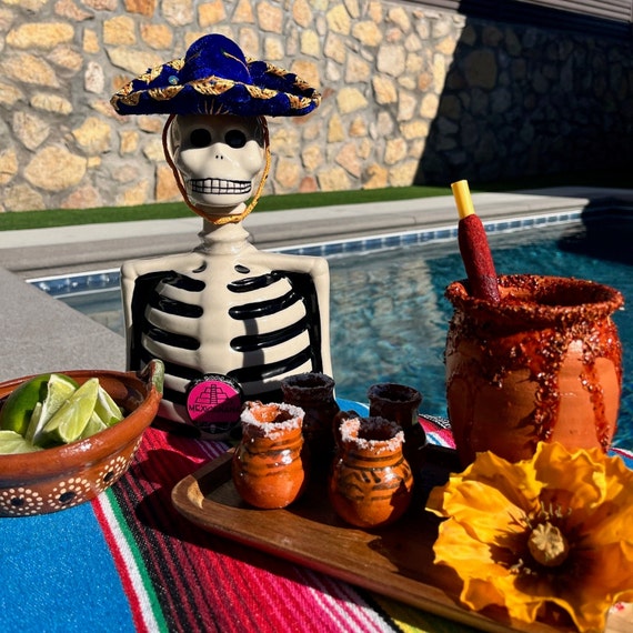 Mexican Jarrito Shot Glass Shot Glasses Clay Terracotta Set - Etsy