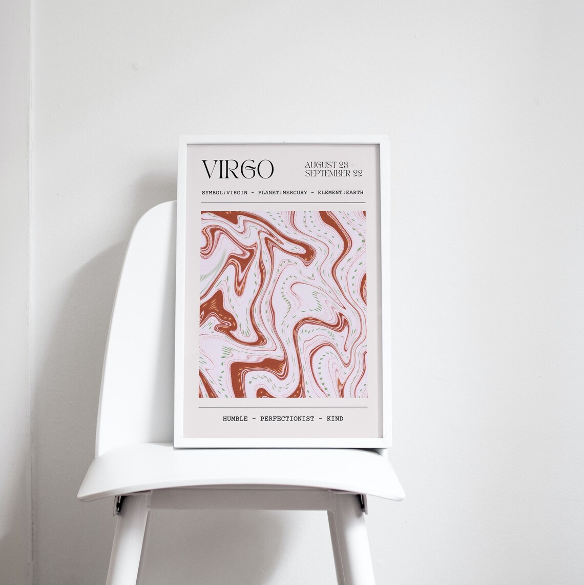 Virgo Zodiac Print - Astrology Star Sign Poster - Gifts for Her - Etsy