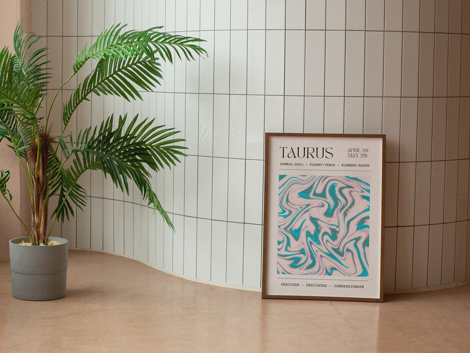 Taurus Zodiac Print - Astrology Star Sign Poster - Gifts for Her ...
