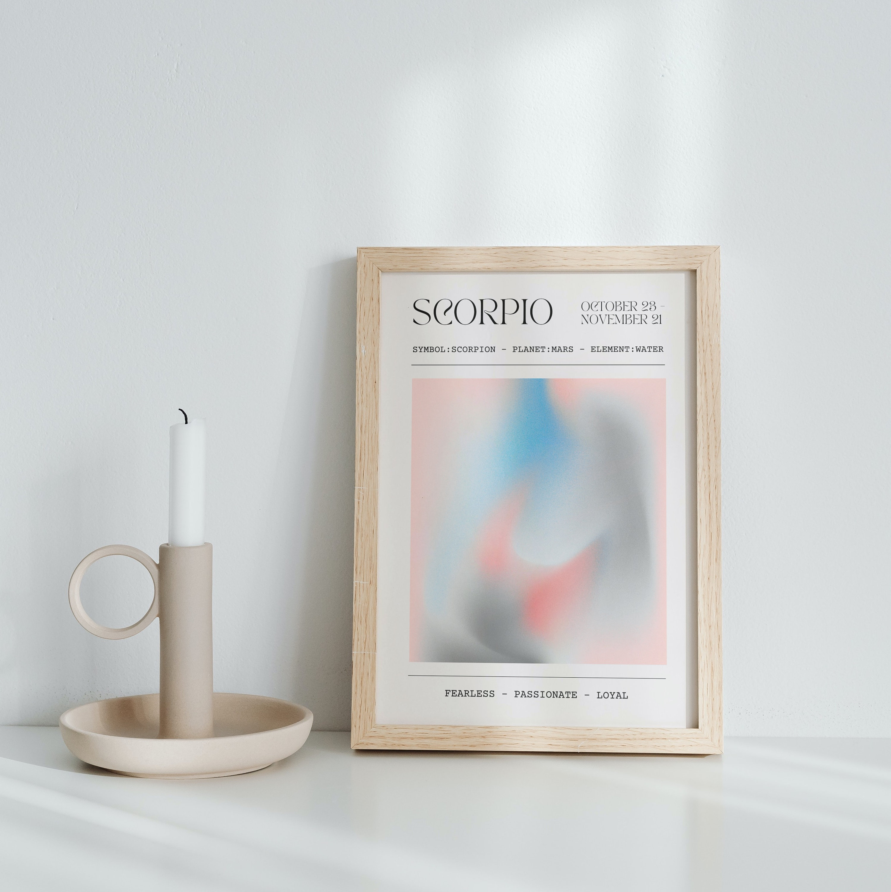 Scorpio Zodiac Print - Astrology Star Sign Poster - Gifts for Her ...