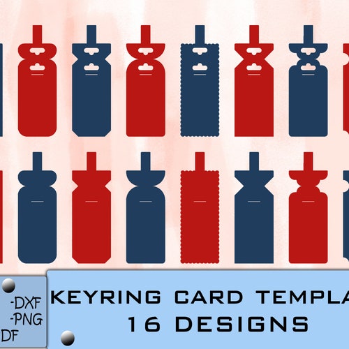 Keyring Display Card Svg Bundle PNG SVG Cricut Svg - Etsy