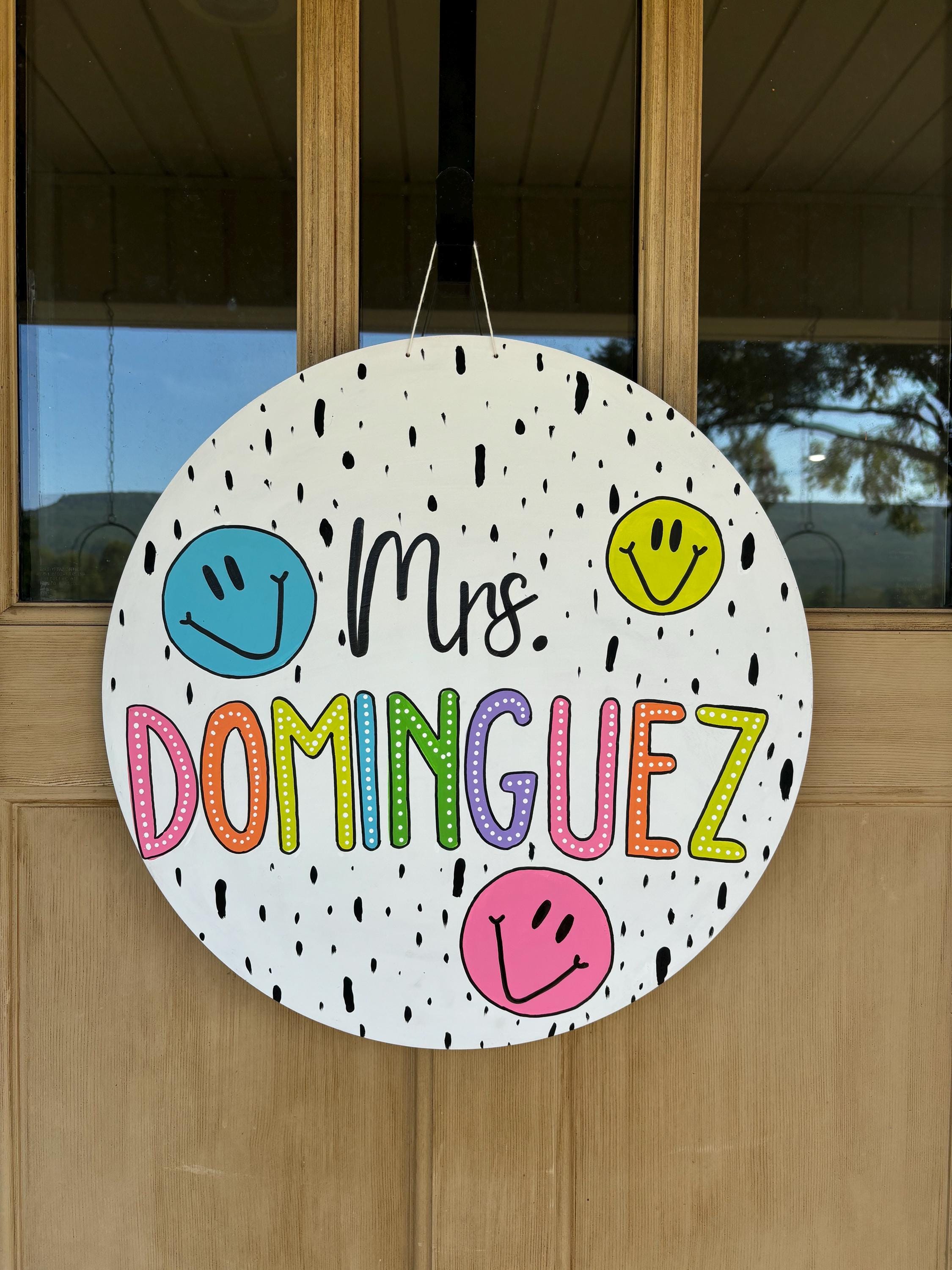 Spotted Smiley Face Door Hanger - Etsy