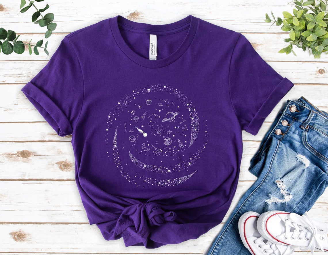 Space Shirt Cosmos Shirt Celestial Shirt Constellation - Etsy