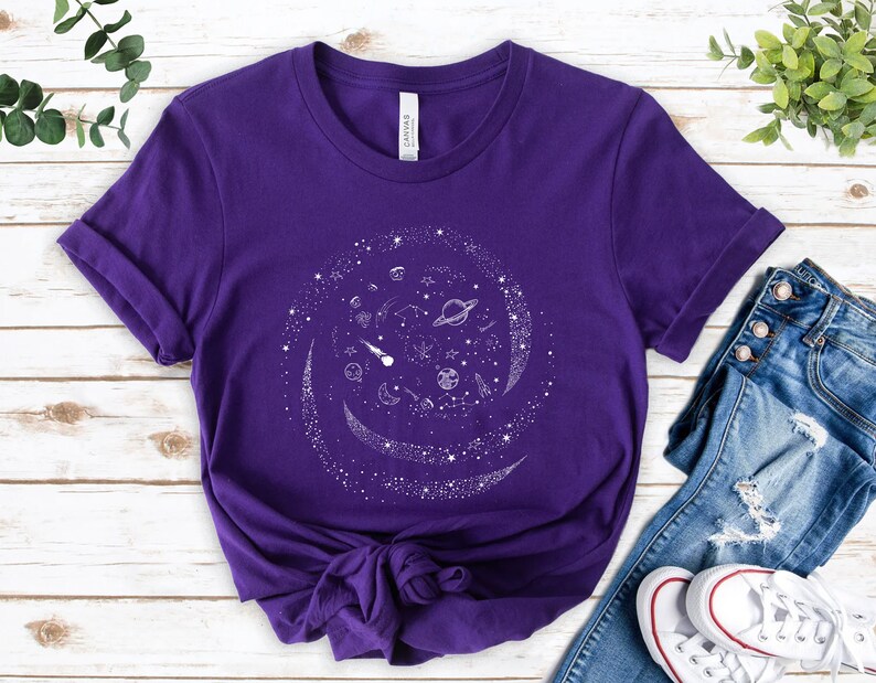 Space Shirt Cosmos Shirt Celestial Shirt Constellation - Etsy