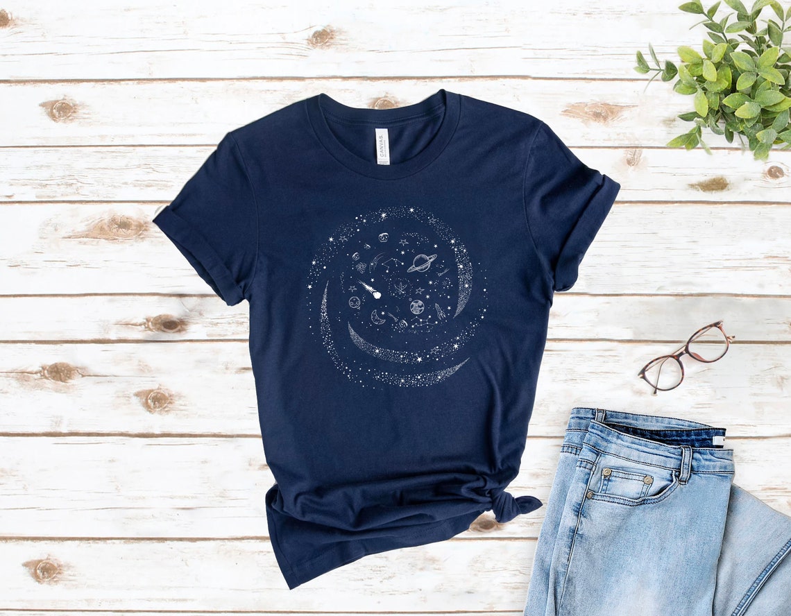 Space Shirt Cosmos Shirt Celestial Shirt Constellation - Etsy