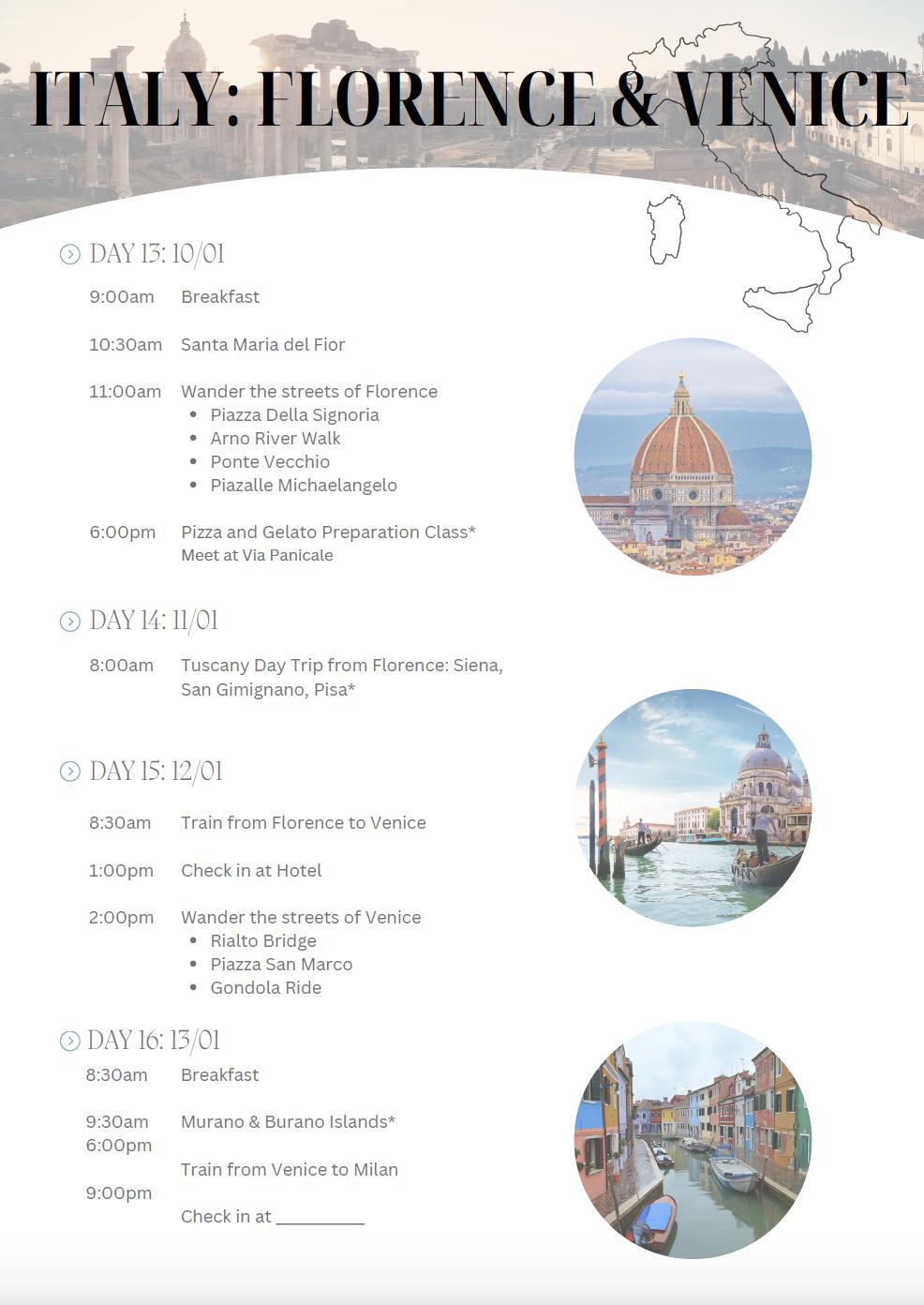 Editable Europe Travel Itinerary Template | Customisable Canva Template ...