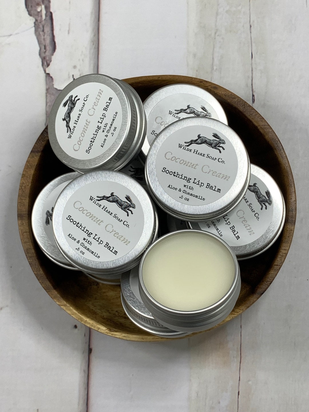 Coconut Cream Natural Lip Balm Coconut Lip Balm Lip Balm Tin - Etsy
