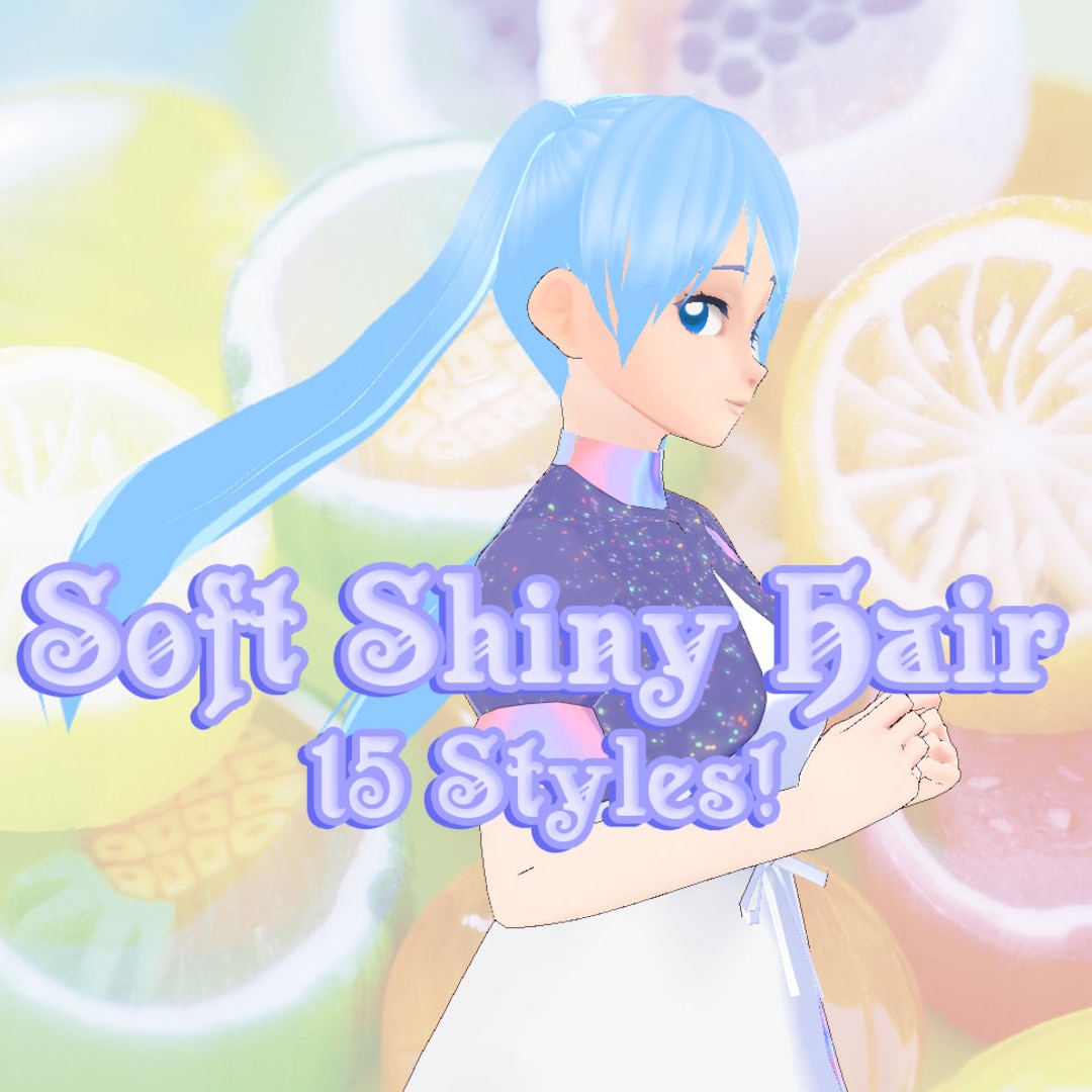 Soft Shiny Hair 15 Vroid/3d/vtuber Hair Textures - Etsy
