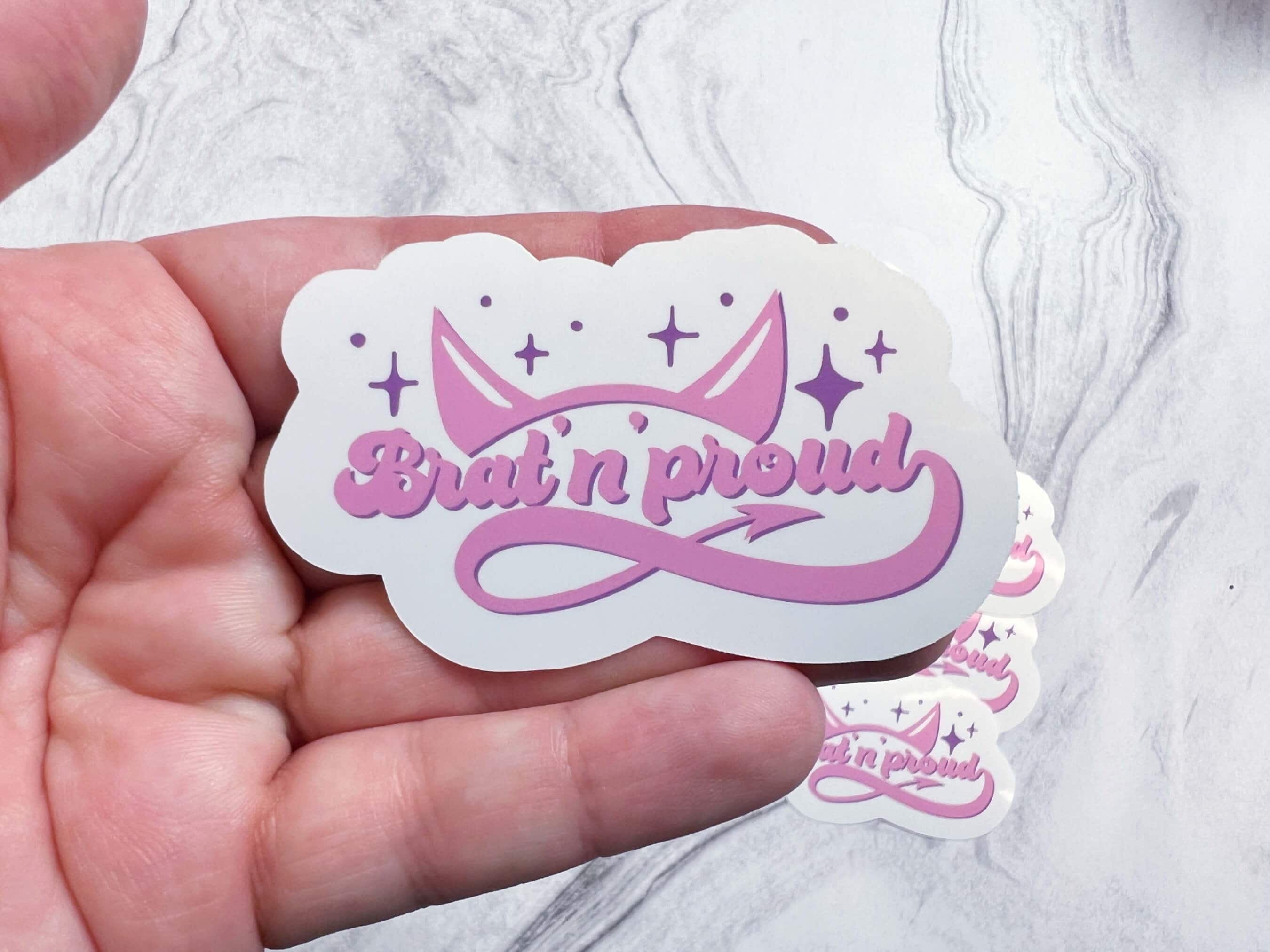 Brat 'n' Proud Die Cut Sticker | BDSM Sticker | Kinky Sticker | Kinky ...
