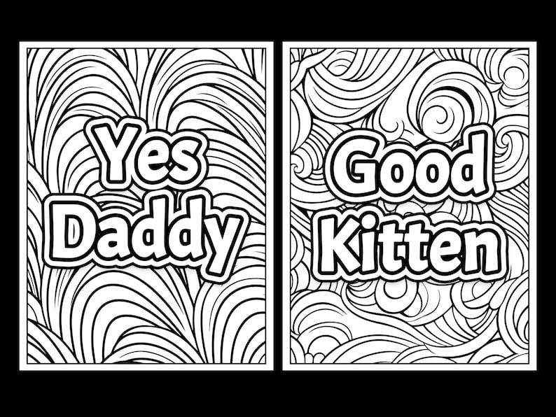 Kinky Coloring Book | BDSM Coloring Book | D/s Coloring Pages | Dom Sub ...