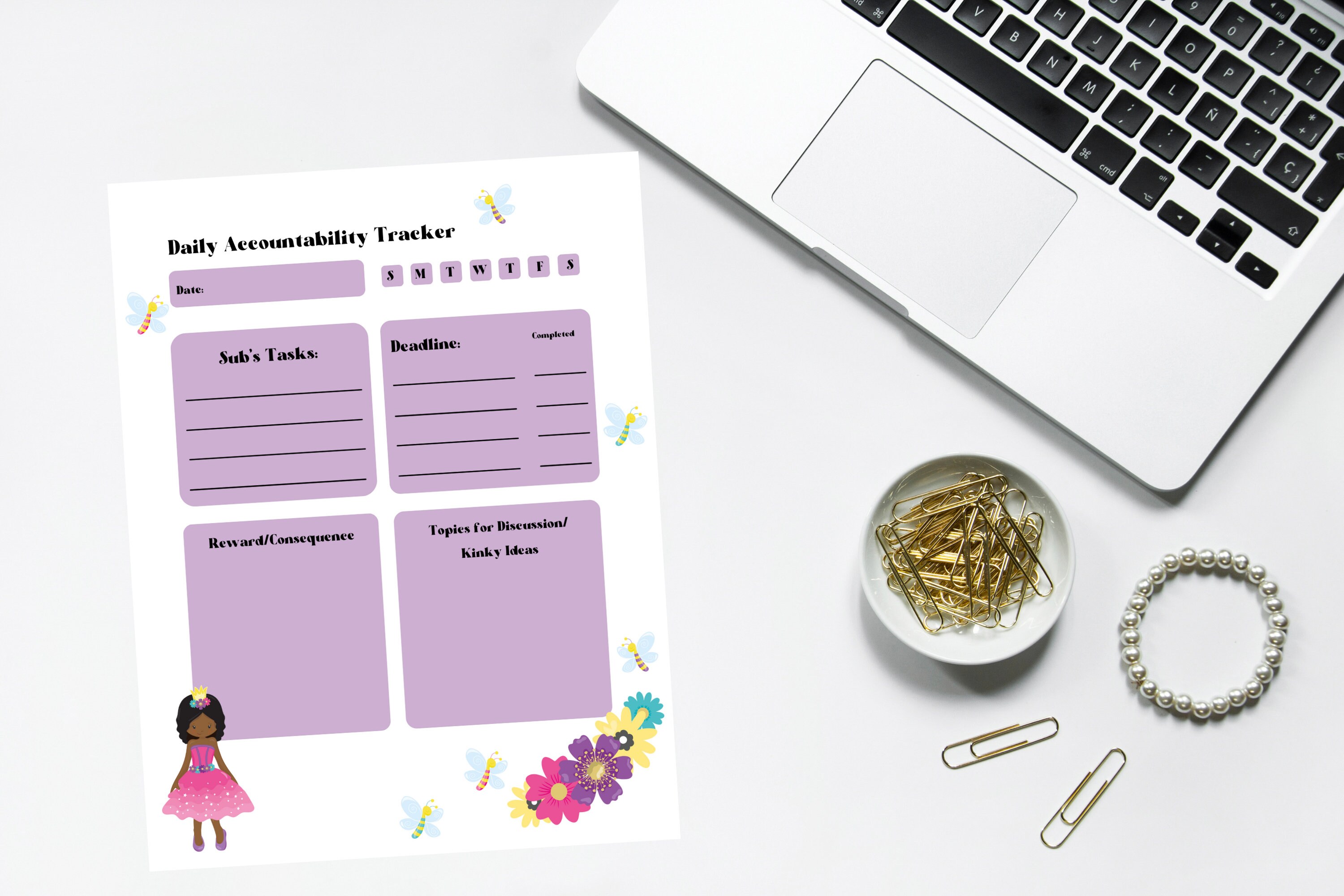 Princess Daily Accountability Tracker for Dominants | Submissive ...