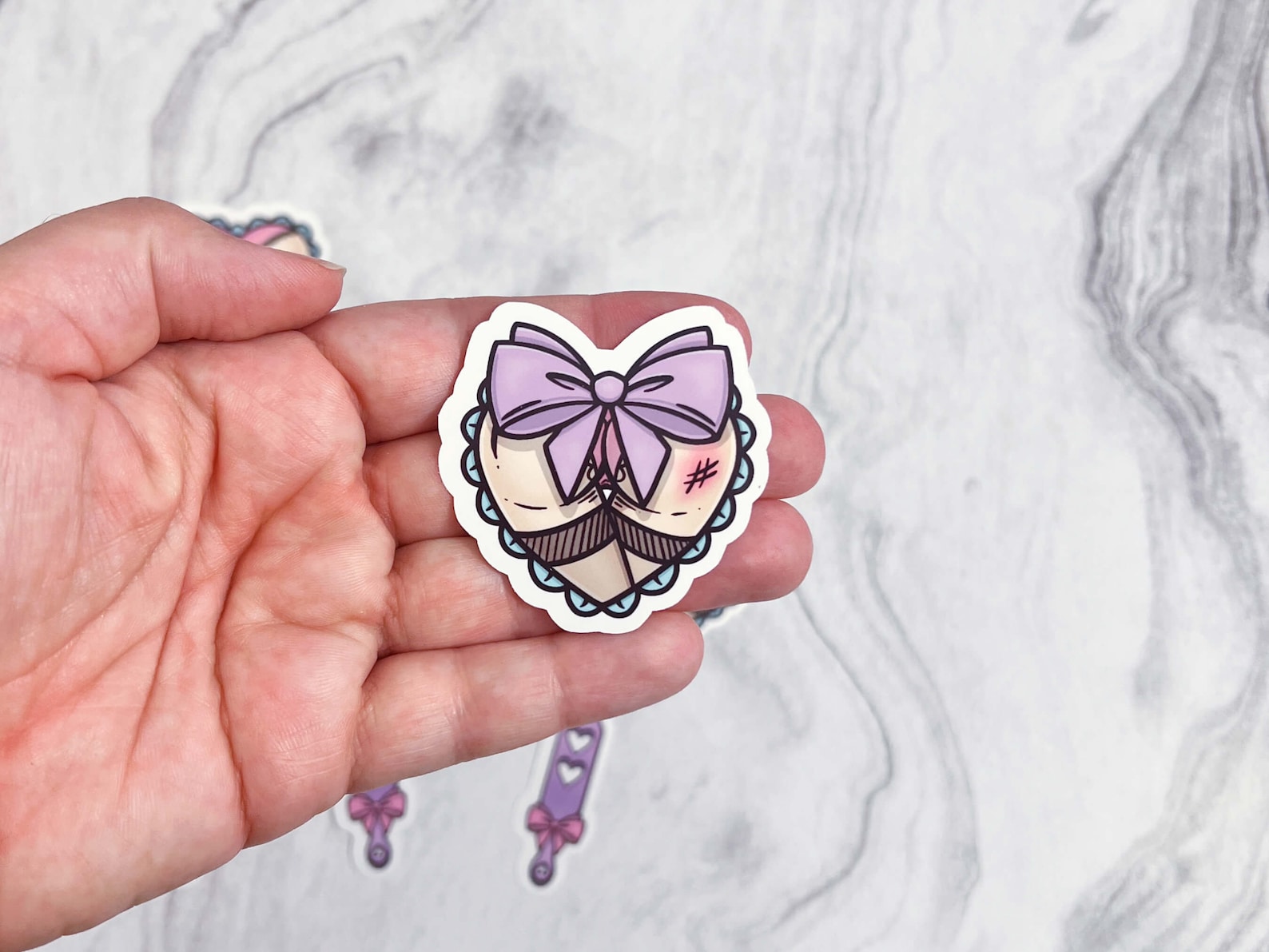 Spanked Butt Sticker Pack | BDSM Stickers | Kinky Stickers | Kinky ...