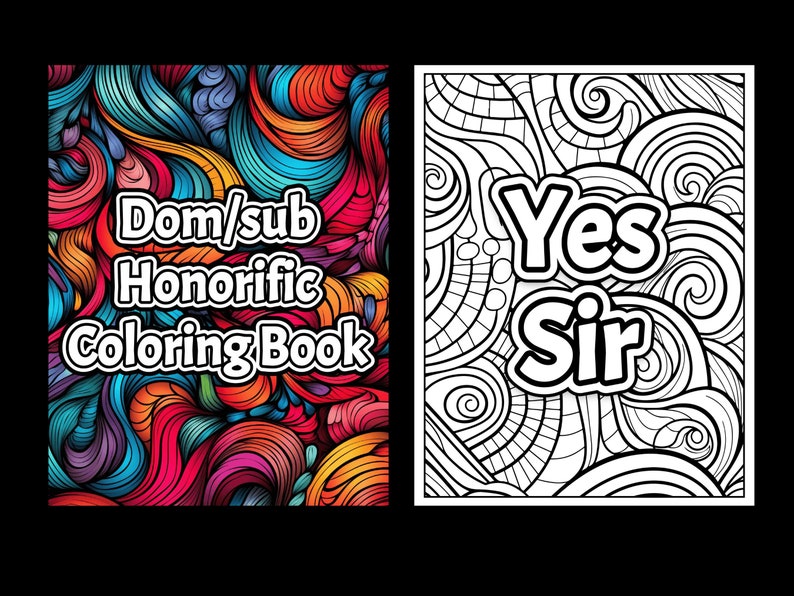 Kinky Coloring Book | BDSM Coloring Book | D/s Coloring Pages | Dom Sub ...