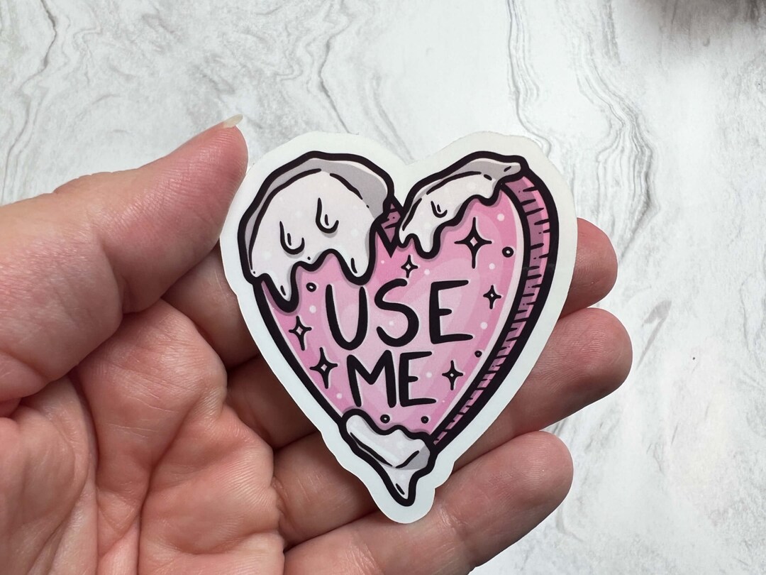 Use Me Candy Heart Sticker | BDSM Sticker | Kinky Sticker | Kinky Decal ...