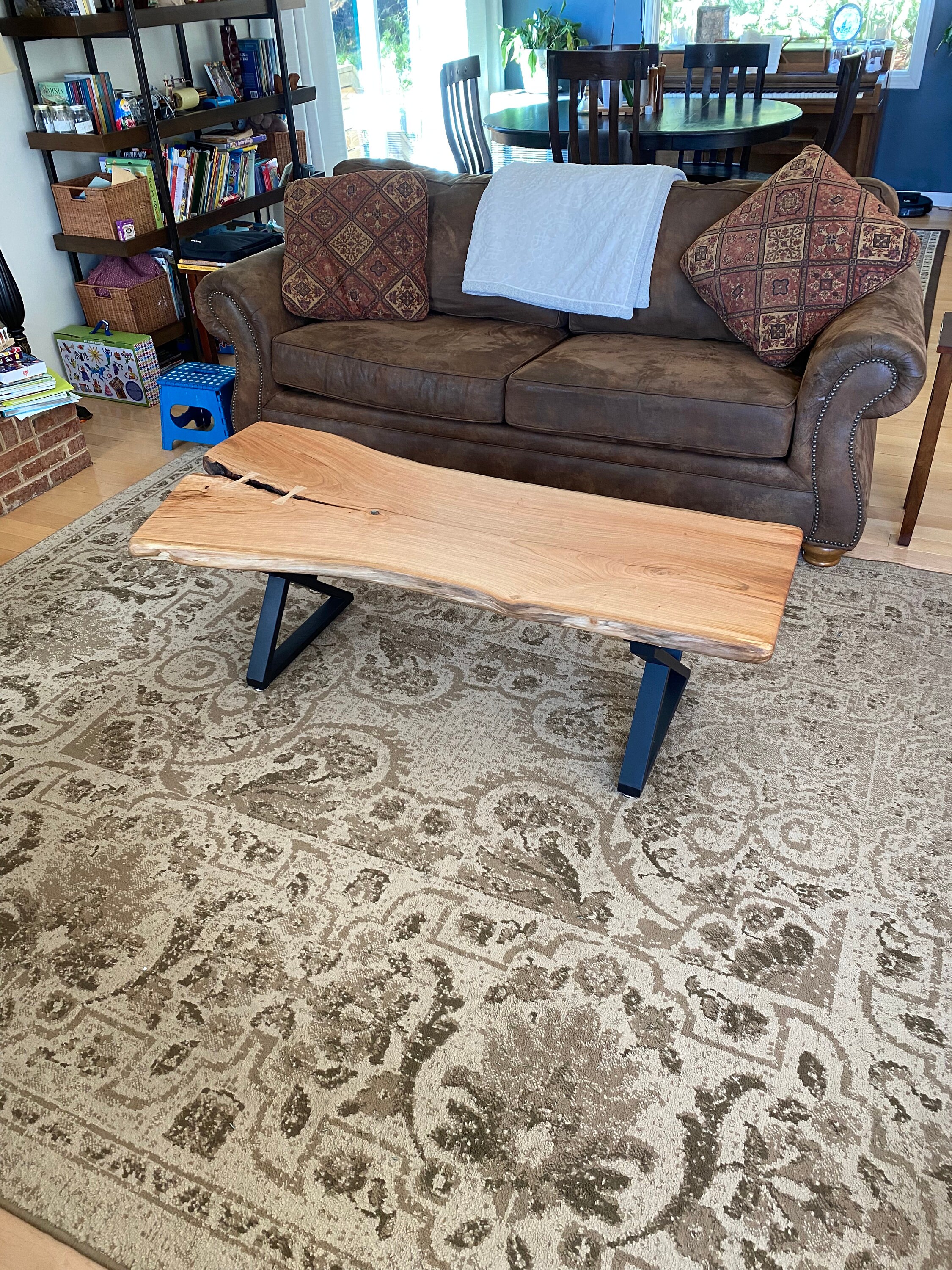 Cherry Slab Coffee Table With Curley Maple Bowties - Etsy