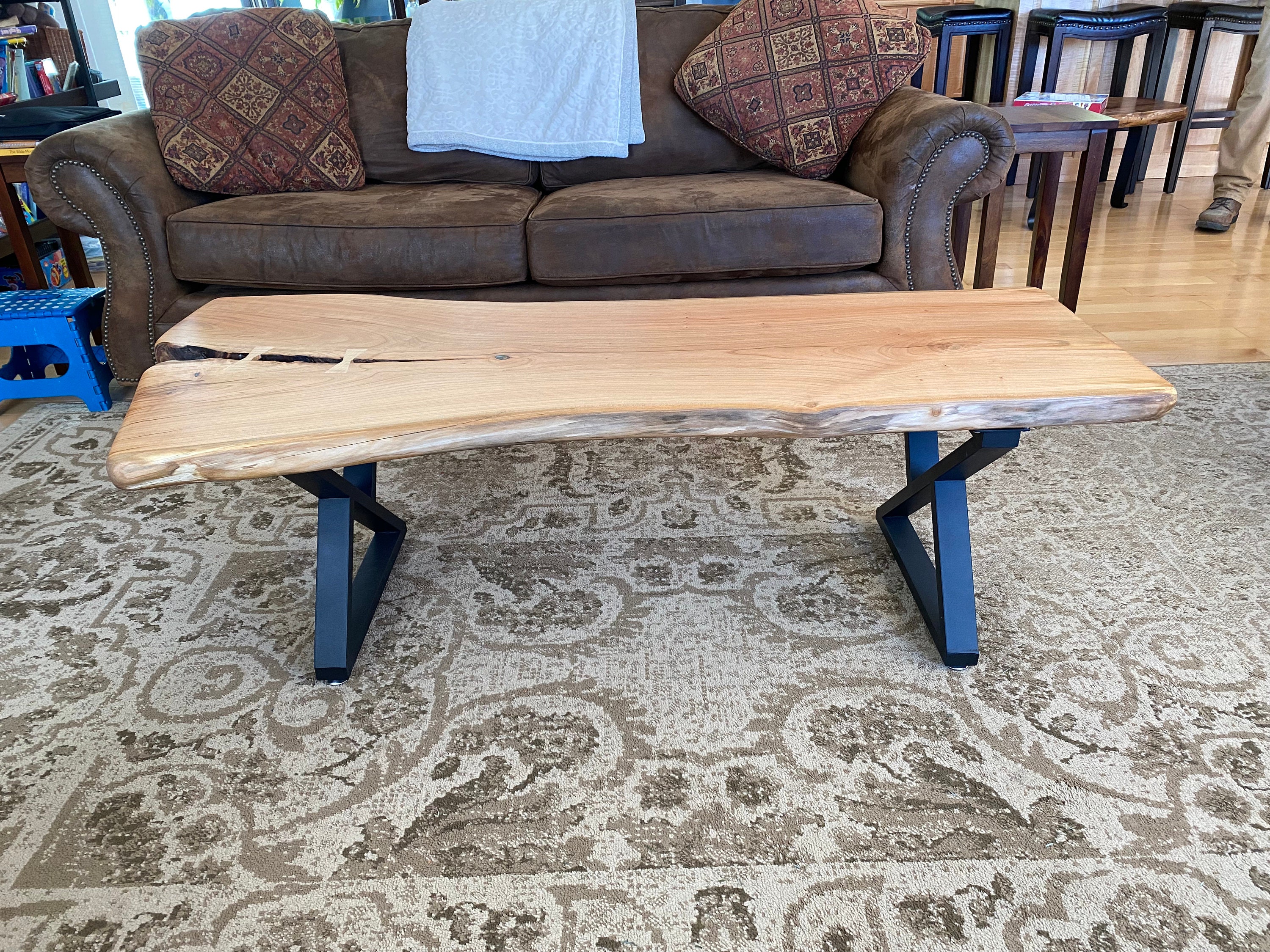 Cherry Slab Coffee Table With Curley Maple Bowties - Etsy