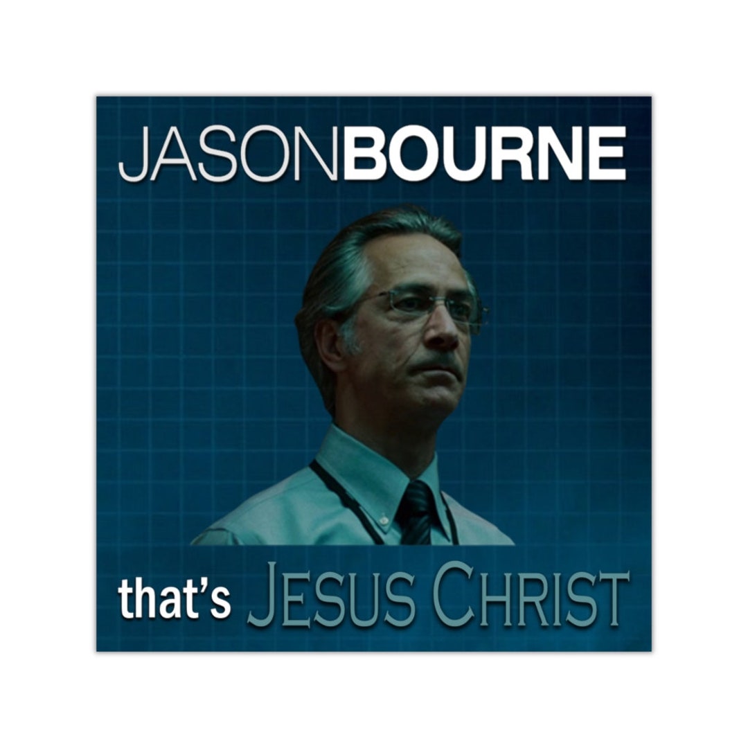 Jason Bourne That's Jesus Christ Square - Etsy