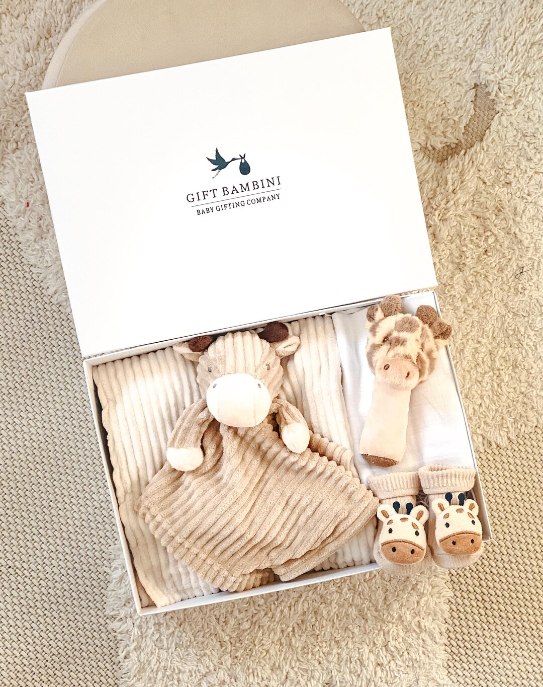 Giraffe Baby Gift Box, Neutral Newborn Hamper - Etsy