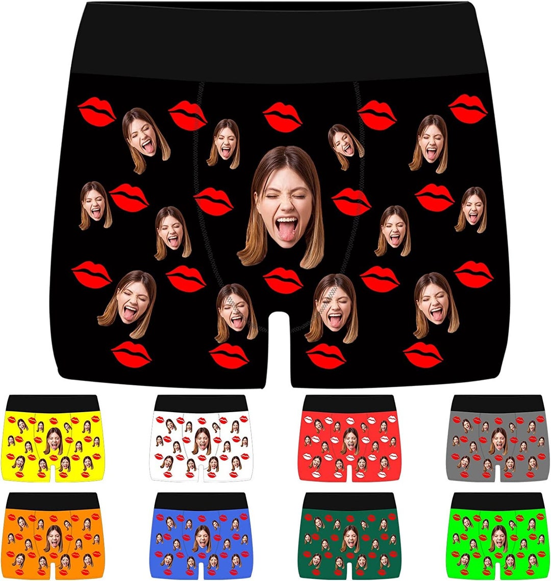 Valentines Day Custom Face Boxer Personalized Face Boxer for Husband ...