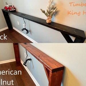 Powered Console Table | Behind the Sofa Furniture Table With Power ...