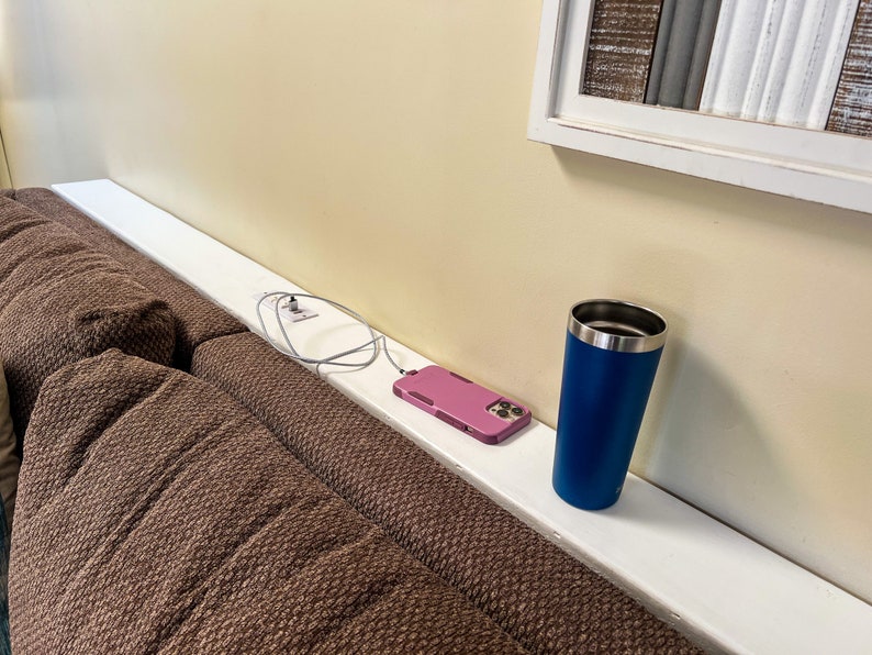 5.5 Inch Deep Powered Sofa Table Behind the Couch - Etsy