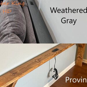 Custom Wood Powered Console Table for Behind the Couch | Entryway ...