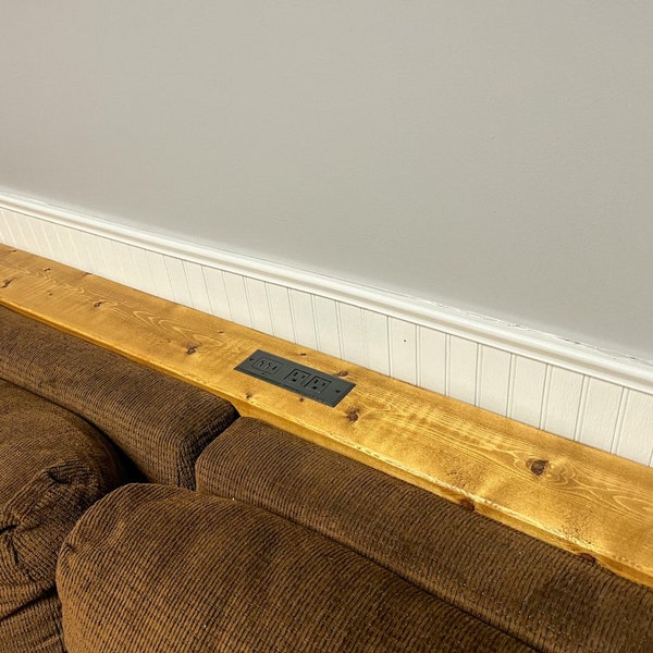 Behind Couch Console Table With Outlet - Etsy
