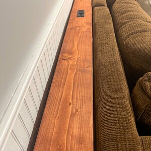 Powered Console Table | Behind the Sofa Furniture Table With Power ...