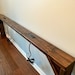 Rustic 5 Inch Wood Console Table With Power Outlets Behind - Etsy