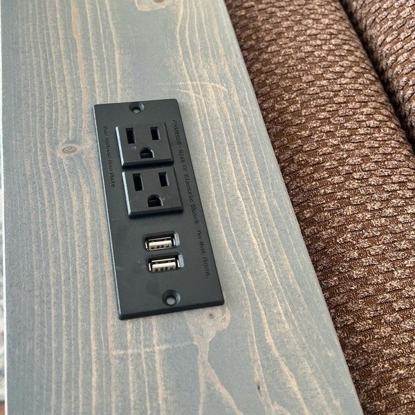 Sofa Back Table With Outlet - Etsy