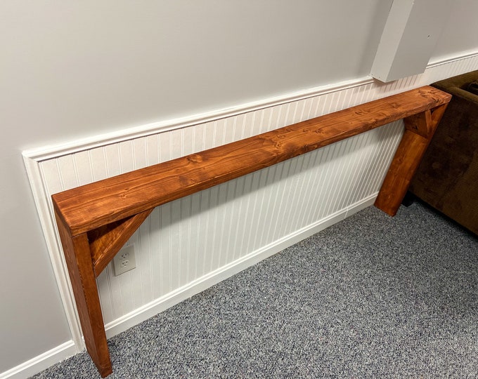 Narrow Wood Sofa Console Table Farmhouse Console Table - Etsy