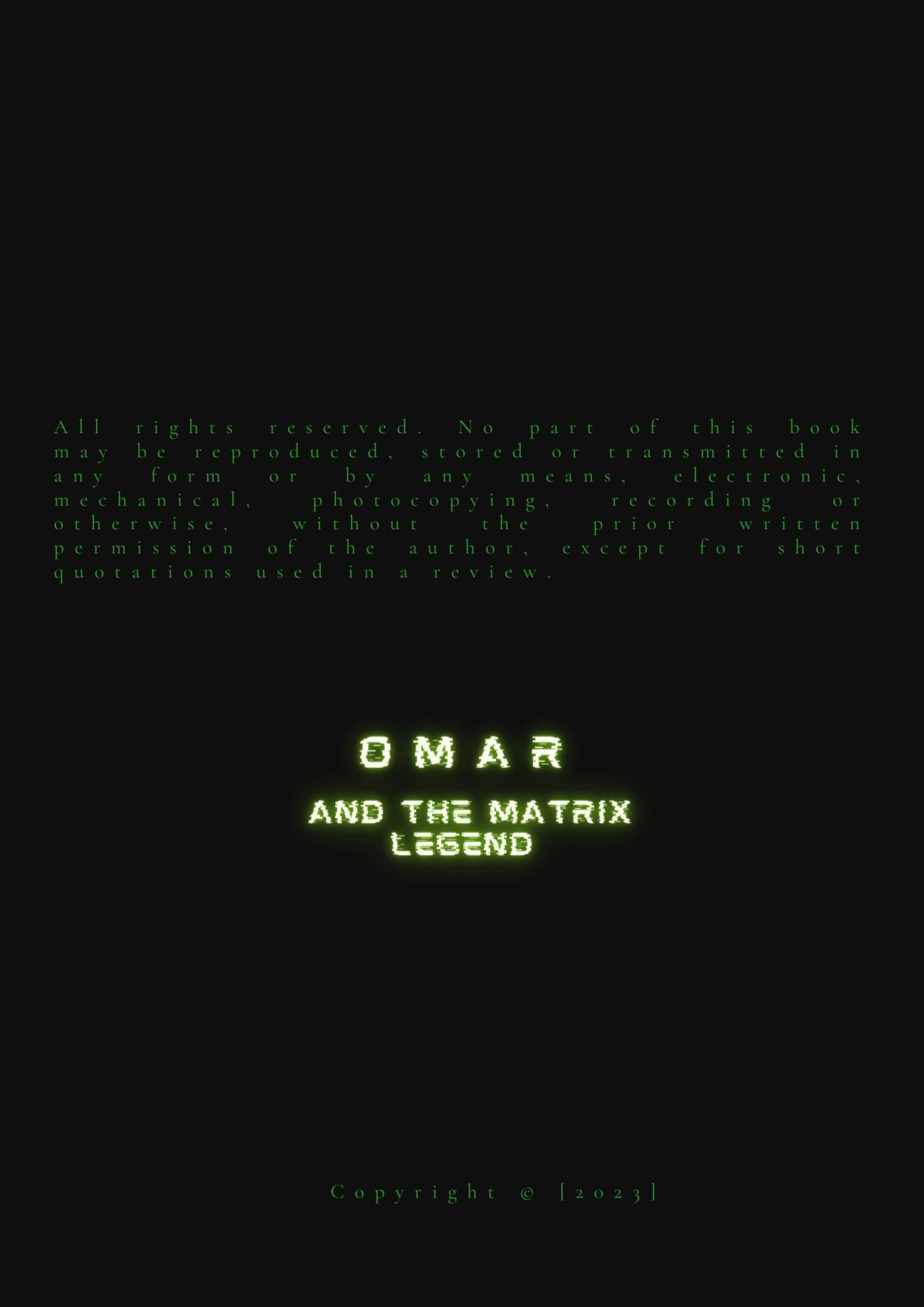 OMAR MATRIX LEGEND - Etsy