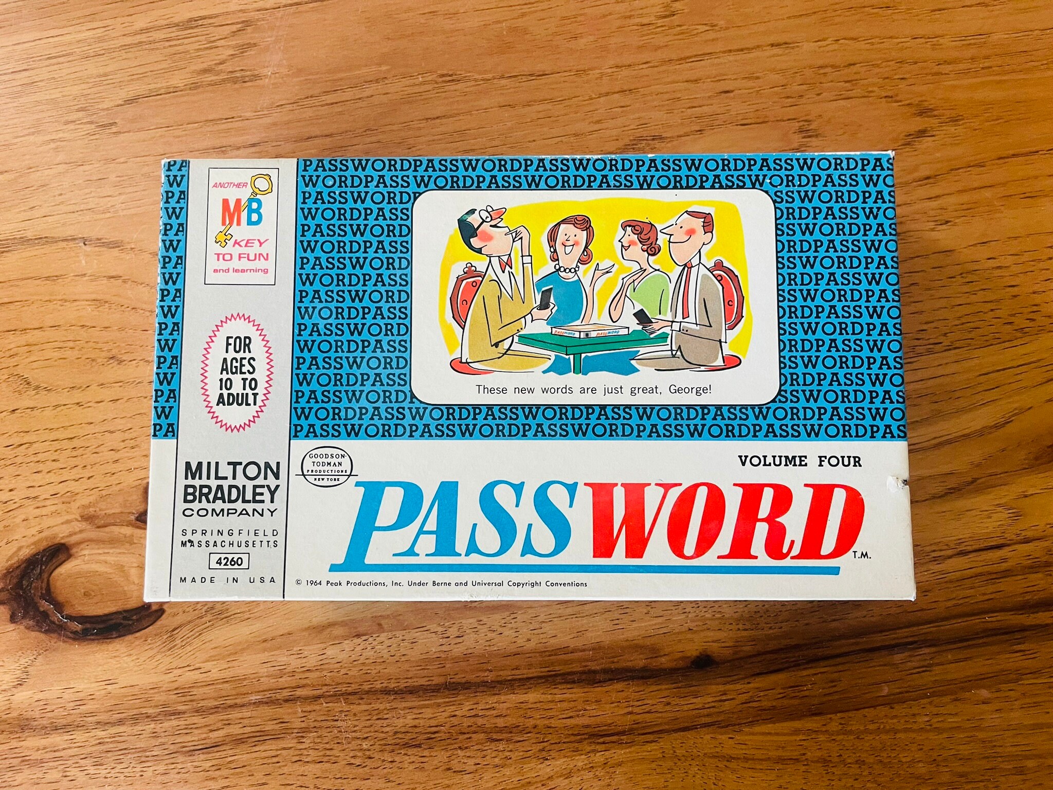 1964 Vintage Password Board Game by Milton Bradley Volume Four - Etsy
