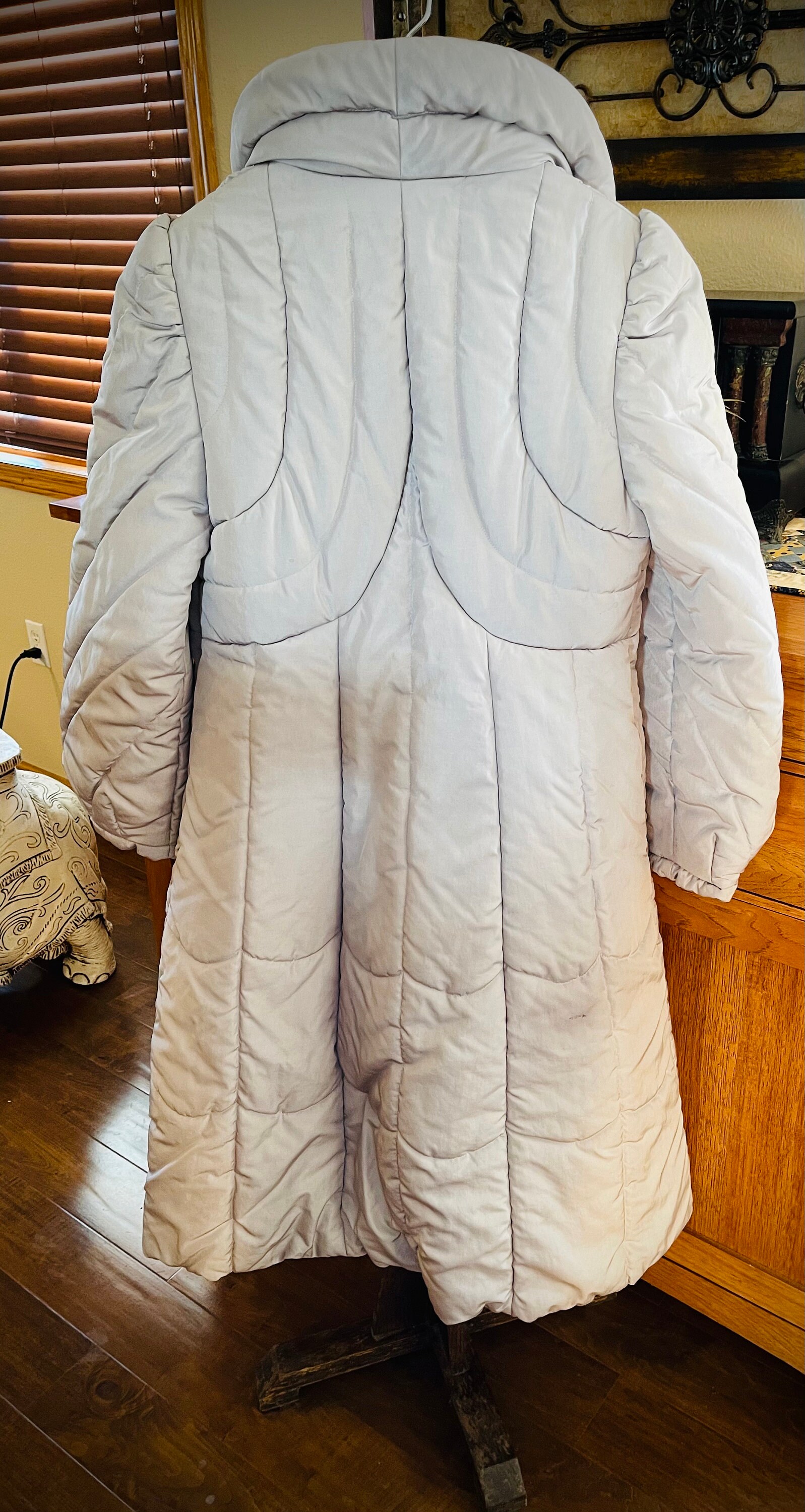 Vintage Gray J Gallery Long Quilted 80s Winter Coat the Mom Stranger ...