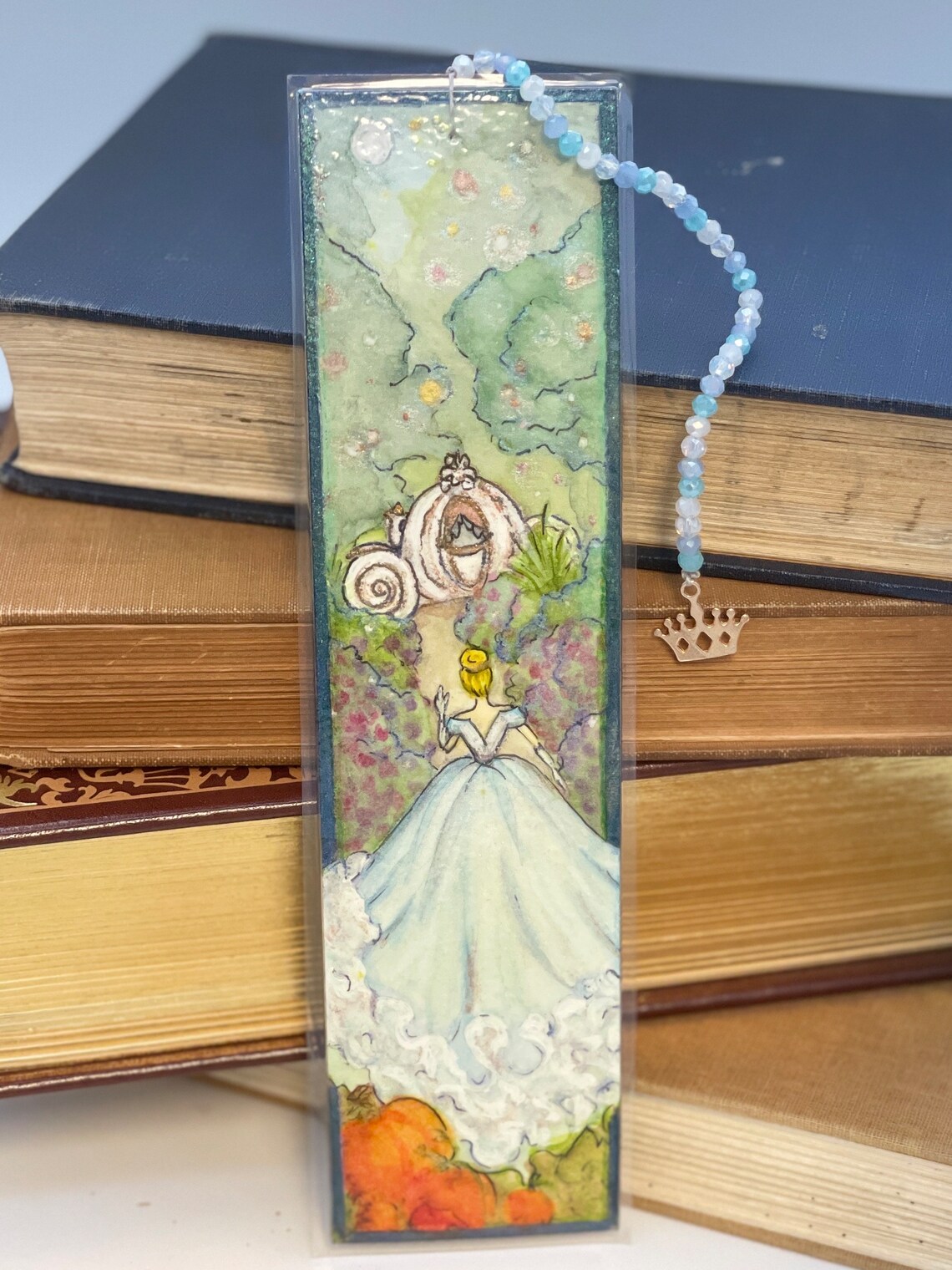 Cinderella Hand Painted Watercolor Bookmark - Etsy
