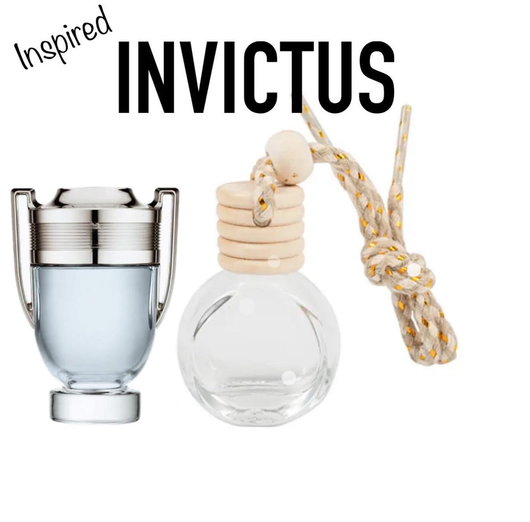 INVICTUS Hanging Car Diffuser Glass Bottle Long Lasting Perfume Air ...