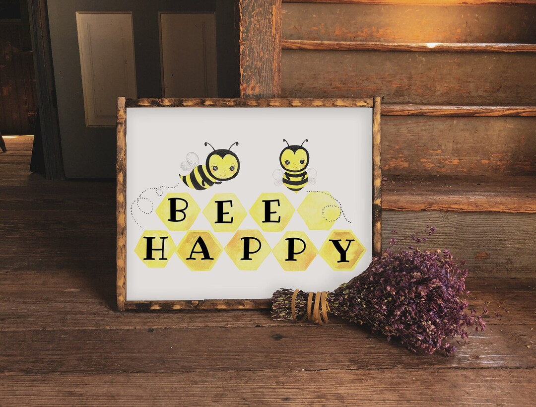 Bee Happy Honeycomb Inspirational Printable / Affirmations and ...