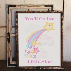 Inspirational You'll Go Far Star Kid's Printable / Classroom and ...