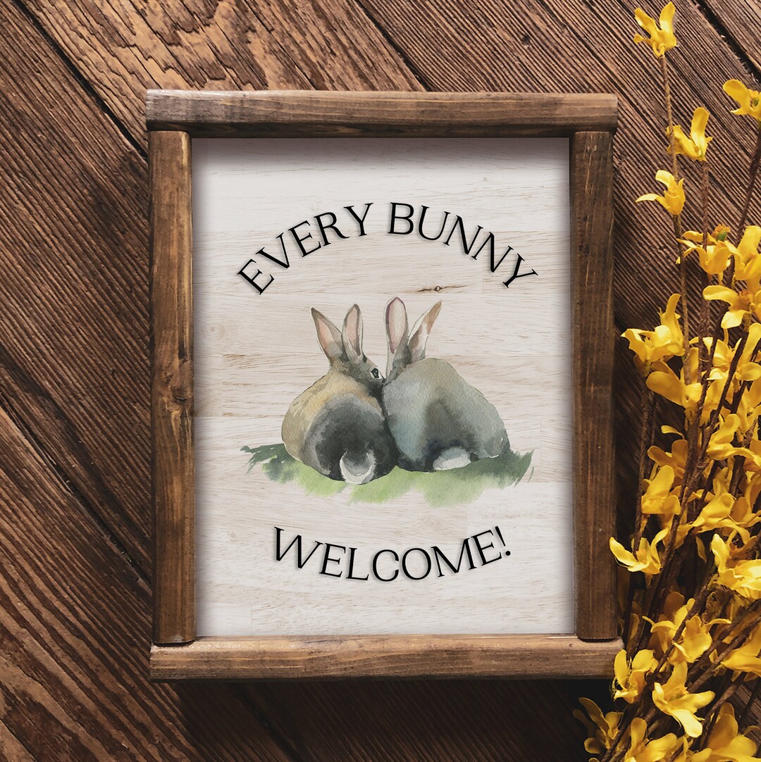 Every Bunny Welcome! Spring Printable / Easter and Springtime Décor ...