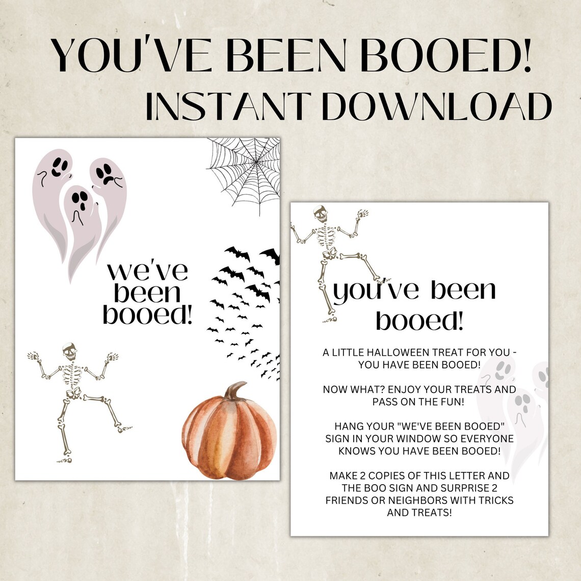 You've Been Booed, We've Been Booed, Neighborhood Halloween Game ...