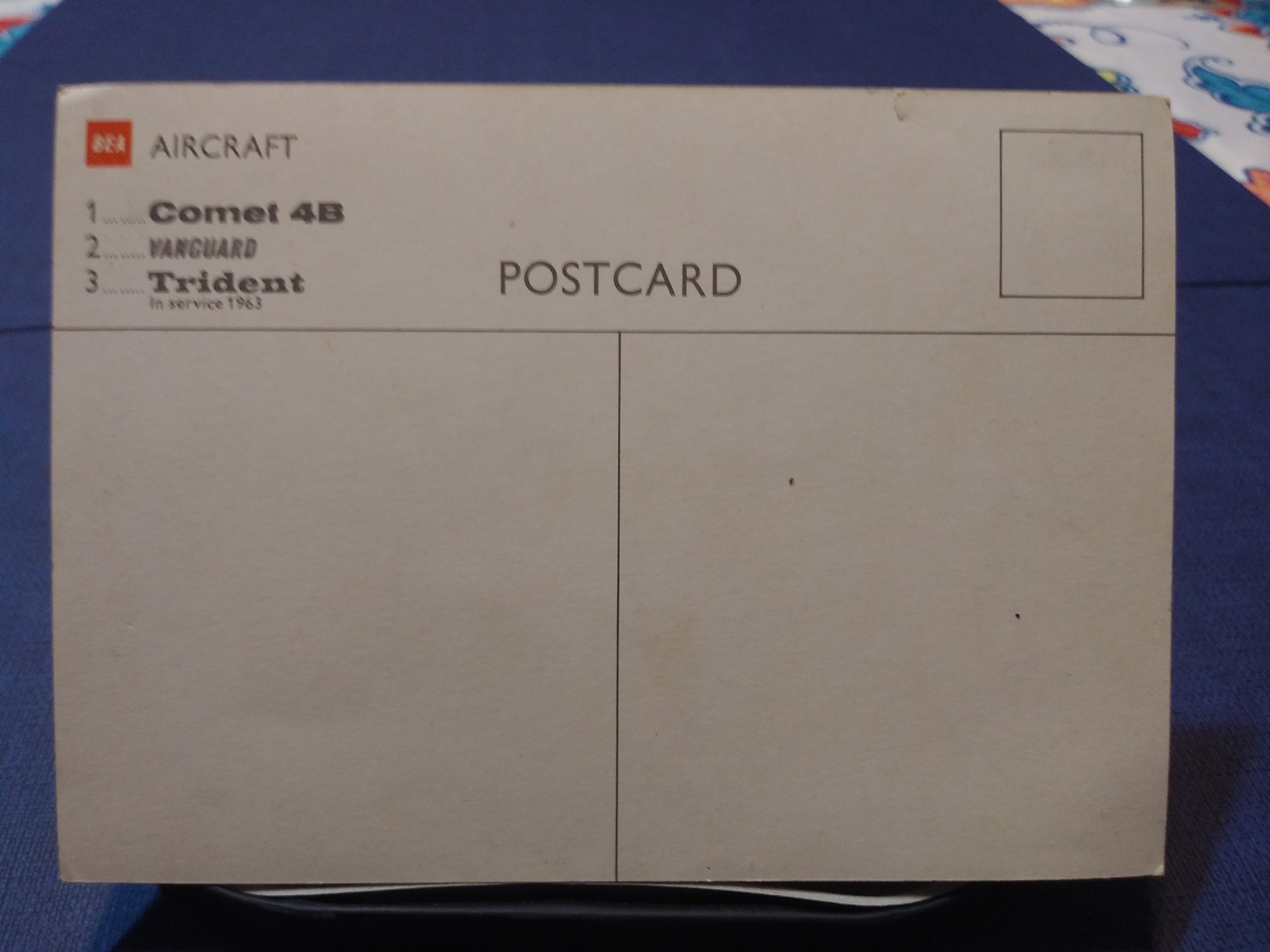 Vintage BEA / British Airways Memorabilia, Postcard, BEA Souvenir ...