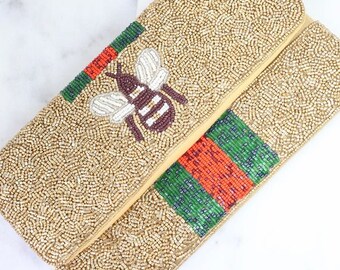 Beaded Bee Clutch | Etsy