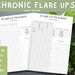 Chronic Illness Flare up Printable Health Symptom Tracker - Etsy