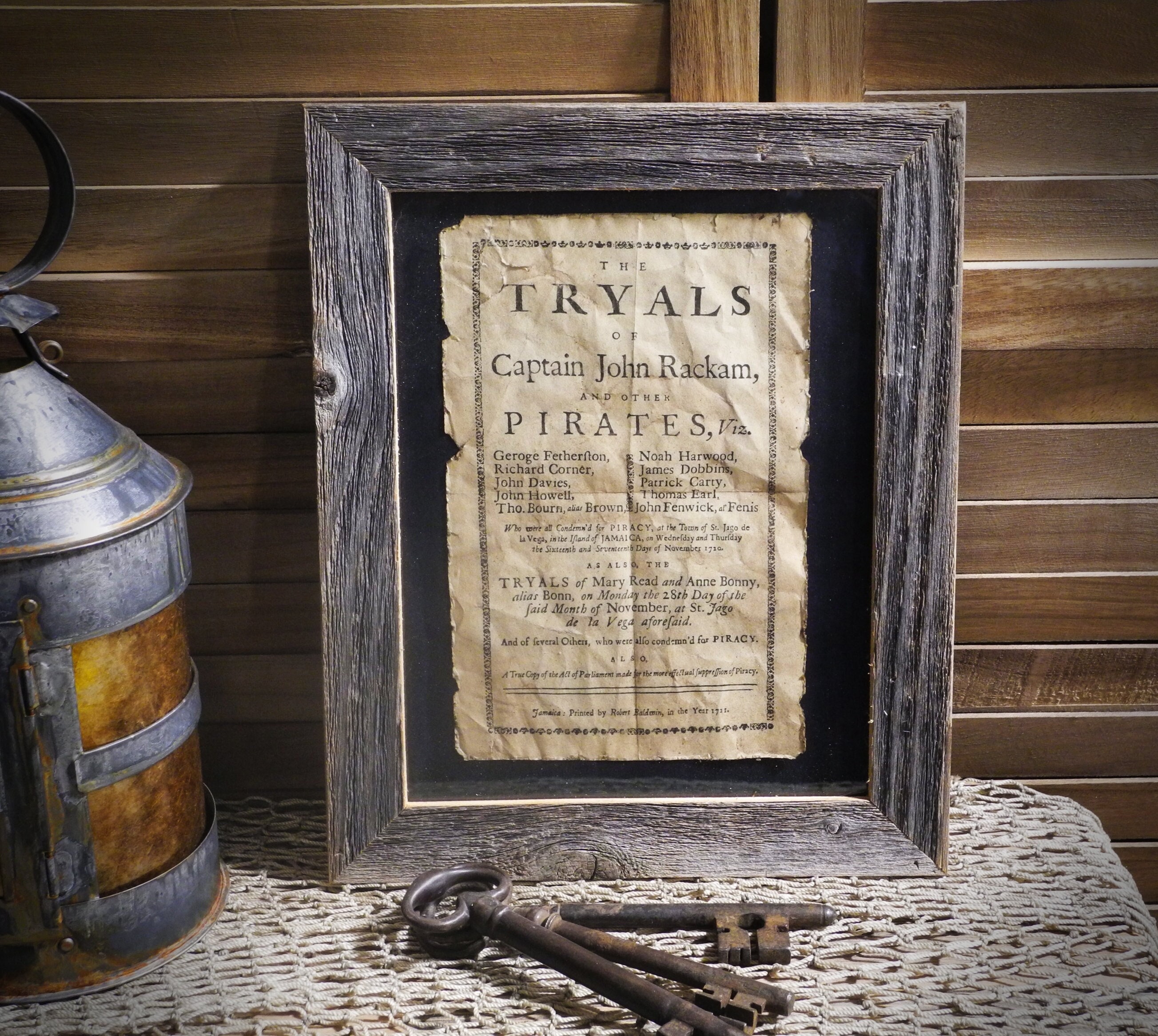 Tryals of Captain Jack Rackham Pirates Anne Bonny Mary Read - Etsy