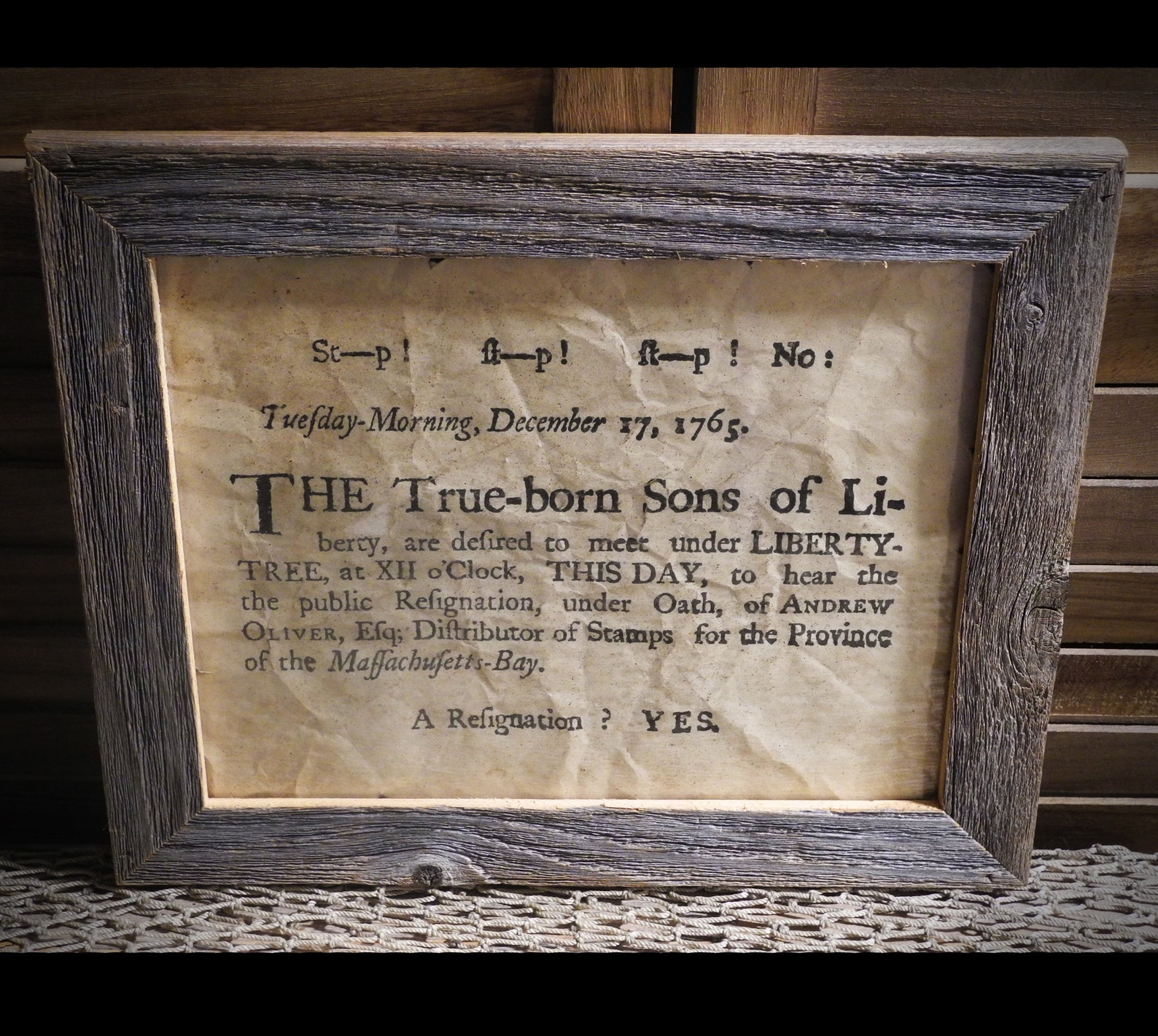 True Born Sons of Liberty Colonial America Aged Document Frame - Etsy