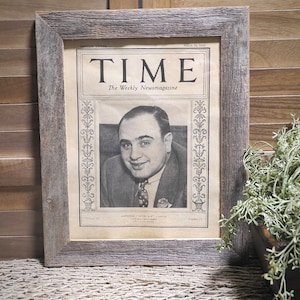 Al Capone Magazine Cover Poster Aged Document Frame Not Included - Etsy