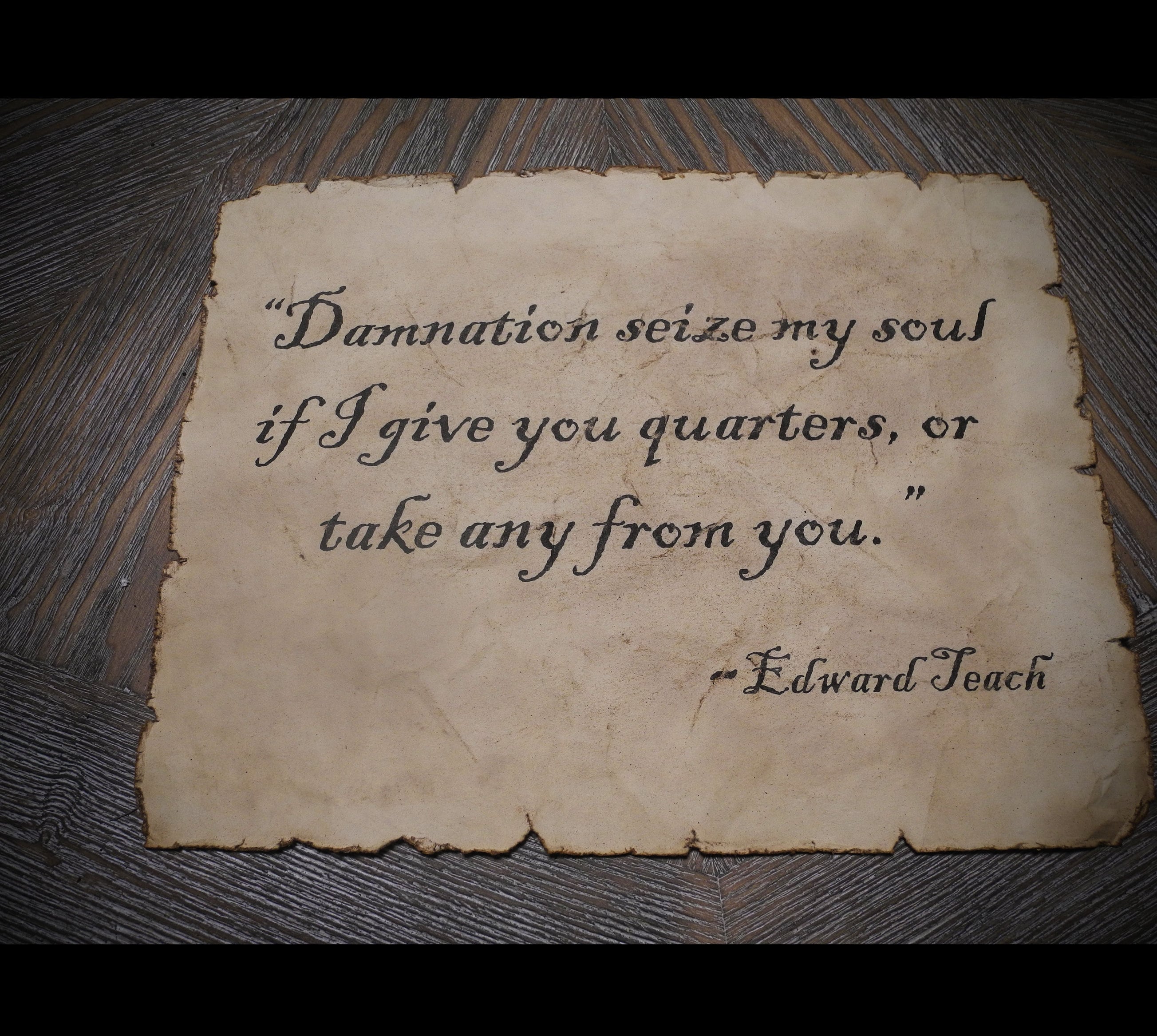 Etchings Of Edward Teach