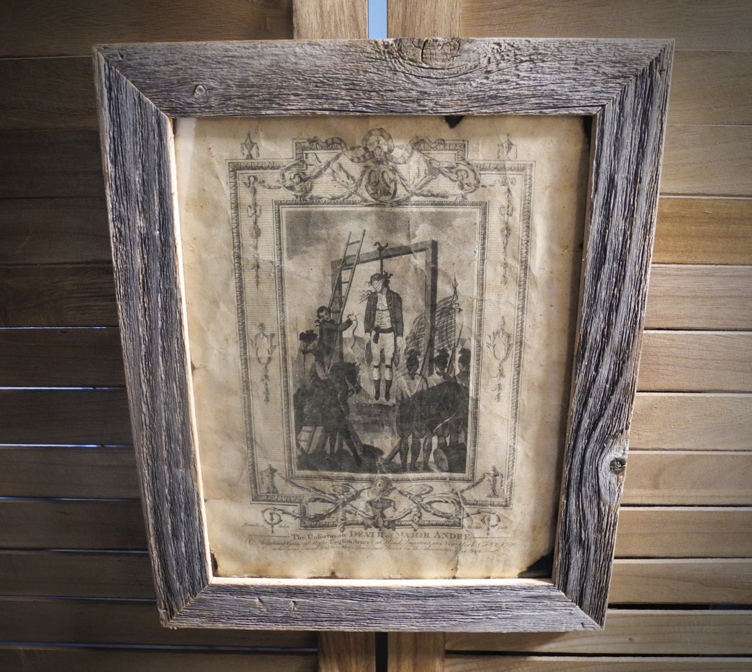 Death of Major Andre Colonial America Aged Document Frame Not Included ...