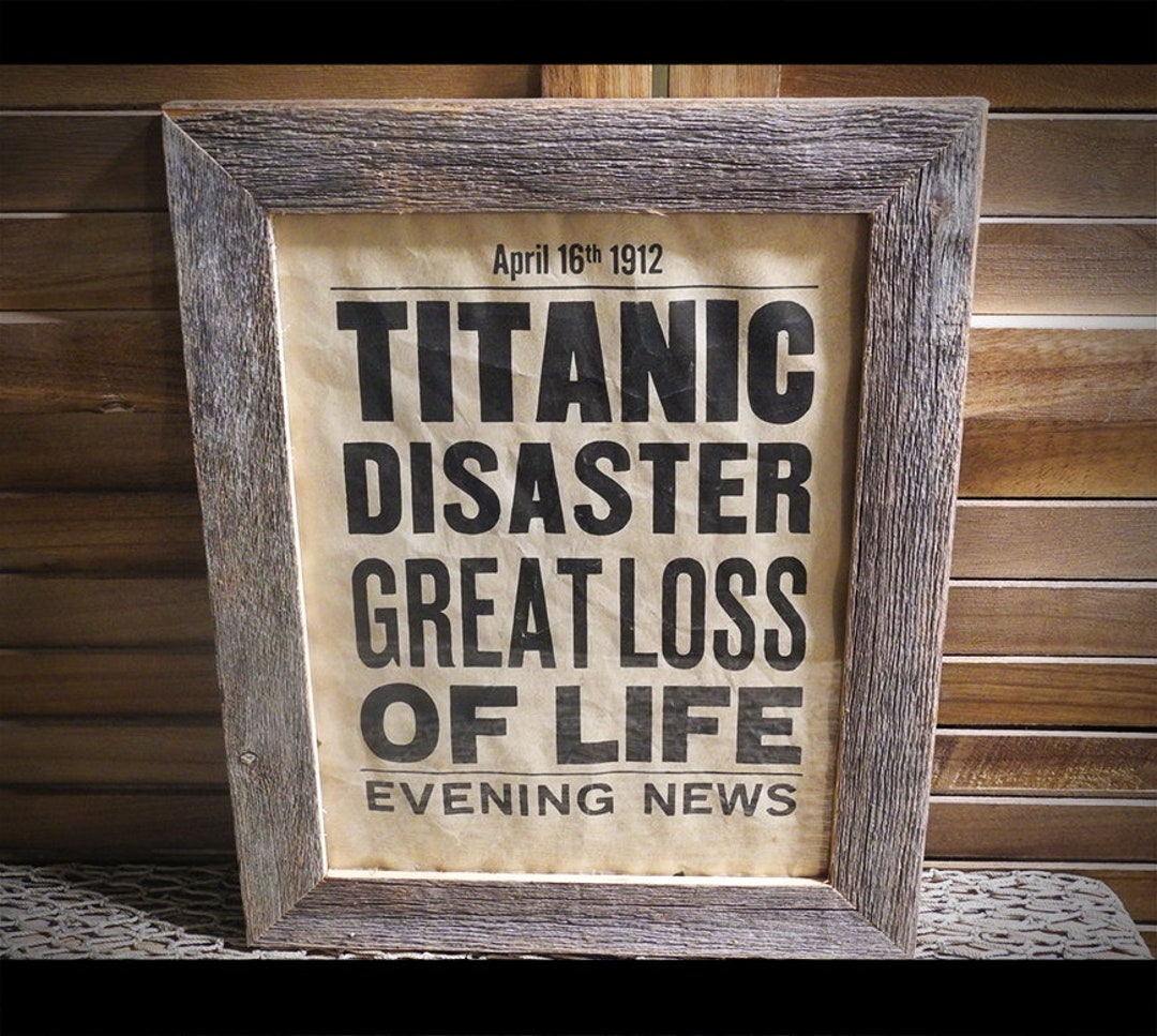 Titanic White Star Line Titanic Disaster Great Loss of Life Aged ...