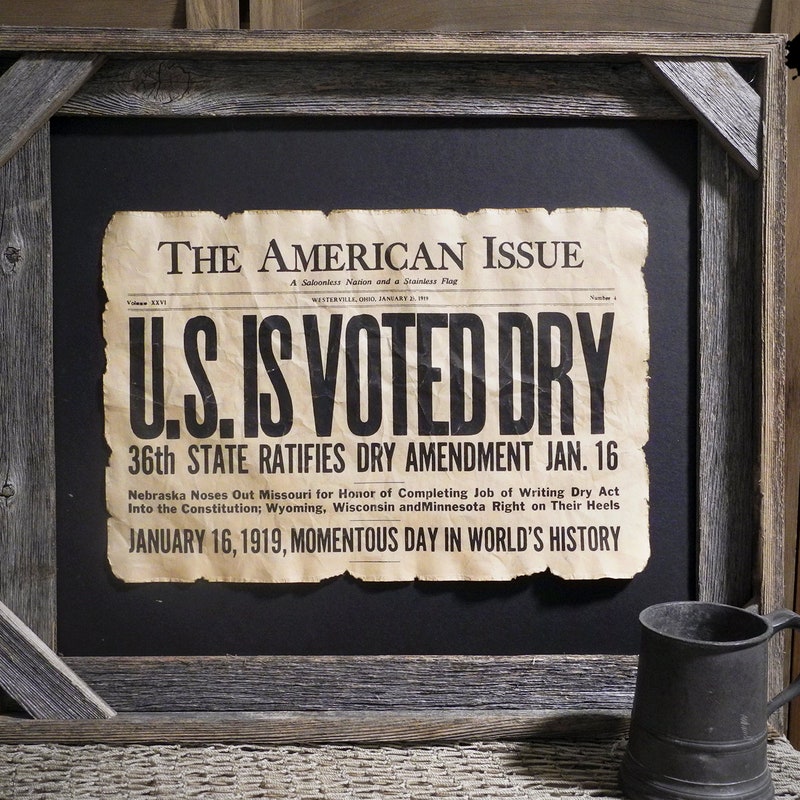 Prohibition Era Sign - Etsy